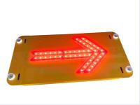 China Red Lamp Beads DC AC Solar LED Arrow Board Electrostatic Spraying for sale