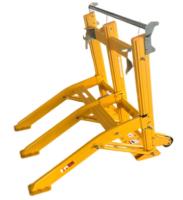 China Electrostatic Spray Coated Foldable Portable Vehicle Barricade with High-Visibility Yellow Finish for sale