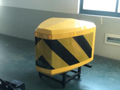 China Aluminum Alloy Honeycomb Crash Cushion Barrel HSK-100 | 1012mm Width | 80km/h Impact Rated Traffic Safety Barrier for sale
