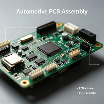 China White Silkscreen Automotive Printed Circuit Board Assembly 0402 QFN QFP For Electronic Parts for sale
