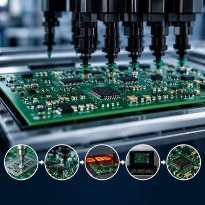 China Multiple Layer FR4 PCBA Board Assembly Board Thickness 0.1mm 10.0mm Precision Electronic Production for sale
