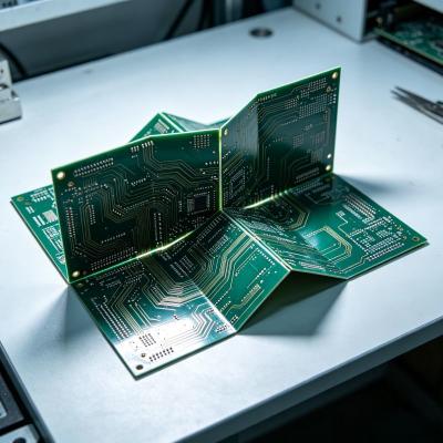 China Blue Solder Mask Color Flexible Rigid PCB Assembly 0.2mm 3.0mm For Wearable Devices for sale