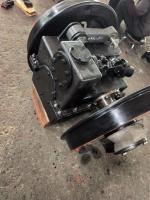 China Heavy Duty Integrated Gearbox Traveling Device Polyurethane Rim Wheel Set for sale