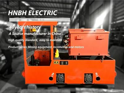 China 2.5 Ton Flameproof Electric Mining Battery Locomotive with Explosion Proof Motor and LED Light for sale