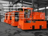 China 2.5 Ton Flameproof Electric Mining Battery Locomotive with Explosion Proof Motor and LED Light for sale