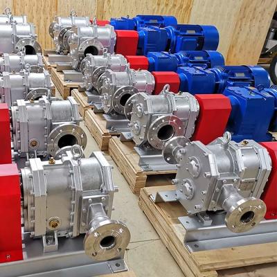 China Anticorrosive Stable Epoxy Lobe Pump , 316L Stainless Steel Rotor Pump for sale