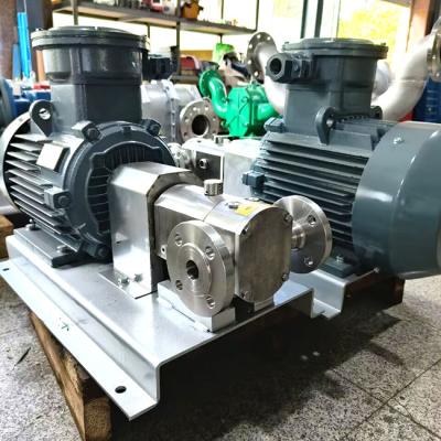 China Practical SS304 Sanitary Lobe Pump , 600Rpm Sanitary Positive Displacement Pump for sale