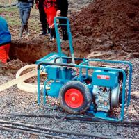 China Portable Lightweight Emergency Water Pump , Aluminum Rotary Lobe Pumps for sale
