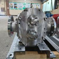 China 11-55KW Three Lobe Pump , Petroleum Rotary Lobe Positive Displacement Pump for sale