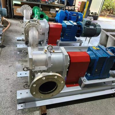China Stable Self Priming Stainless Steel Lobe Pump 600Rpm Double Mechanical Seal for sale