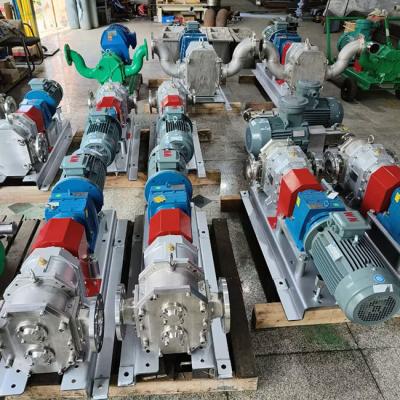 China Practical Antiwear Chemical Fiber Lobe Pump , Acid Resistant SS Lobe Pump for sale