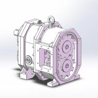 China Anti Aging Twin Shaft Shredder Stainless Steel With Double Mechanical Seal for sale