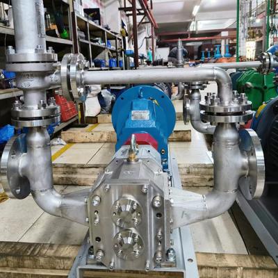 China 316SS Titanium Dioxide Wastewater Lobe  Pumps With Safety Valve for sale