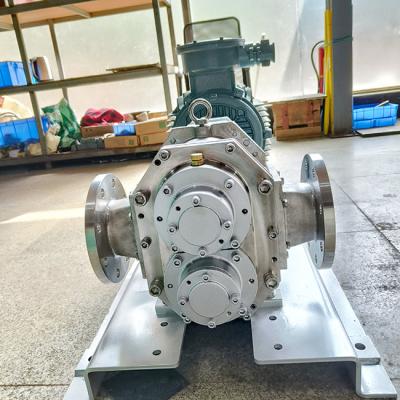 China 316L Stainless Steel Rotor Positive Displacement Pump In Oil Industry for sale