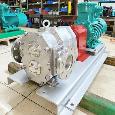 China Pumping Tank Bottom Oil Lobe Pumps With ATEX Explosion - Proof Motors for sale
