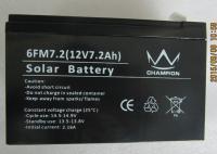 China 6fm7.2 Deep Cycle Black Charging Lead Acid Batteries With Solar for sale