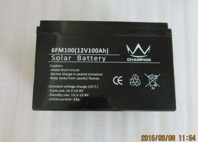 China 100ah Lead Acid Battery Maintenance Free Good Cyclic Property for sale