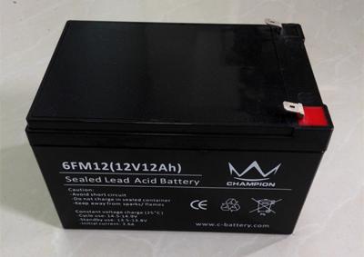 China AGM High Rate Deep Cycle Lead Acid Battery 12v 12ah In Black for sale
