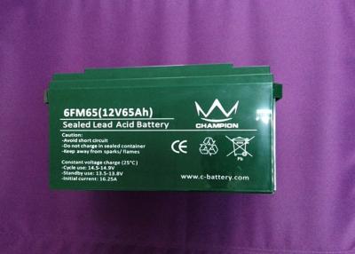 China Black Rechargeable Lead Acid Storage Batteries 12v , Long Warranty for sale