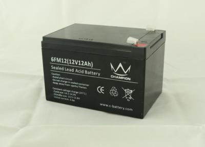 China Black 12ah Discharge Sla Agm Gel Type Battery 6FM12 151*98*95 Mm for sale