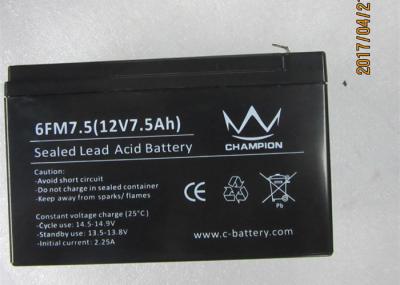 China Good discharge current 12v7.5ah long life lead acid battery UPS and inverter use for sale