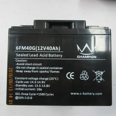 China 12V 40AH Deep Cycle Lead Acid Battery Maintenance - Free Operation for sale