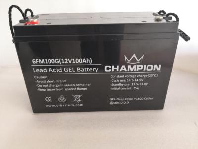 China Good Opacity Gel Automotive Battery , Durable Gel Cell Motorcycle Battery for sale