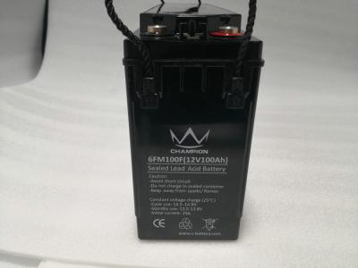 China Flat Rechargeable Flooded Lead Acid Battery / Deep Cycle Battery For Solar Storage for sale