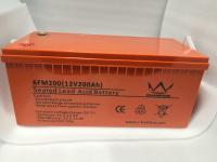 China Electric Bike / Golf Cart 6FM200 AGM Lead Acid Battery 200AH With ISO9001 / ISO14001 for sale