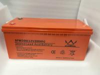 China Electric Bike / Golf Cart 6FM200 AGM Lead Acid Battery 200AH With ISO9001 / ISO14001 for sale