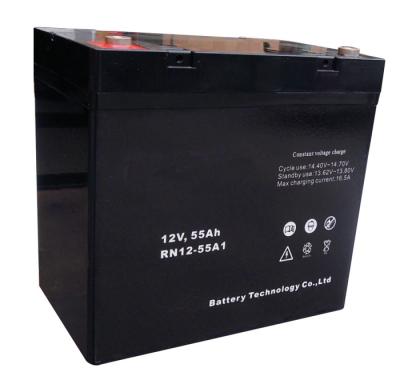 China Charging Sealed Lead Acid Batteries 12v 55ah / UPS Rechargeable Battery for sale