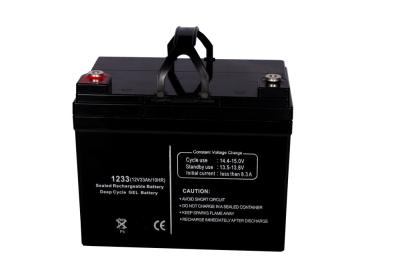 China Inverter Deep Cycle 12v 33ah Sealed Lead Acid Battery for sale