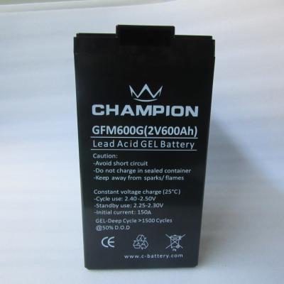 China Long Life 600ah Sealed Lead Acid Battery Rechargeable for sale