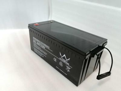 China Deep Cycle 12V 200ah AGM Lead Acid Gel M8 Terminal 6FM200G for sale