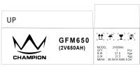 China M8 Terminal GFM650 2V 650ah Sealed Lead Acid Battery for sale