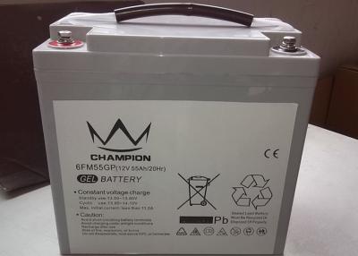 China 6FM55G 12v 55ah Gel Lead Acid Battery Golf Cart / Electric Vehicle Battery for sale
