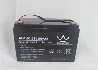 China Valve Regulated M8 12v 100ah Deep Cycle Lead Acid Battery 6FM100D for sale