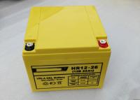 China Rechargeable 12 v 26ah / 28ah M5 UPS Lead Acid Battery Deep Cycle 6FM26 for sale
