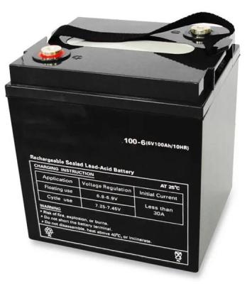 China M8 Gel Lead Acid Batteries 6v 100ah Deep Cycle Battery For Wheel Chair / Golf Cart for sale