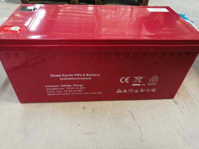 China 12 Volt Deep Cycle Lead Acid Battery 220ah Solar UPS Off Grid Power VRLA Battery for sale