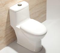 China White Ceramic One Piece Toilet with Dual Flush 3L/6L for sale