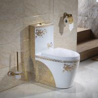 China White Single Piece Toilet with 3L 6L Dual Flush Water Saving for sale