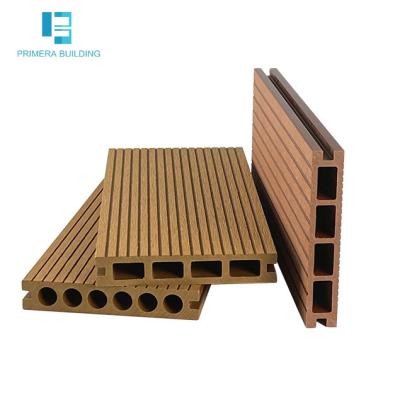 China WPC Decking Boards Anti-Skid Groove Type Outdoor Flooring for sale