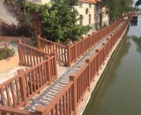 China Fireproof WPC Fence Panel 2000x1200mm Wood Plastic Composite Board for sale