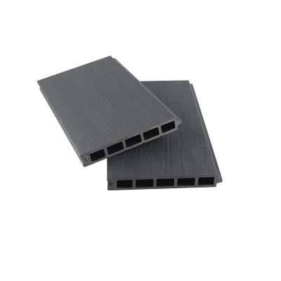 China Dark Gray WPC Cladding Panel 170x24mm for Outdoor Walls and Floors for sale