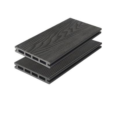 China 3D Embossed WPC Decking 145x22mm Waterproof Termite-Resistant for sale