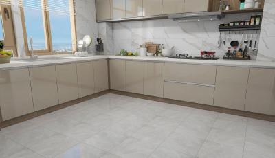 China 400x400mm Gray Matt Glazed Ceramic Rustic Tile Indoor Floor Wall for sale