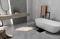 China Gray Non-Slip Ceramic Rustic Tile 400x400mm Marble Look for sale