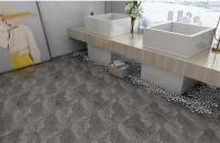 China Gray Antibacterial Ceramic Rustic Tile 400x400mm Indoor Flooring for sale