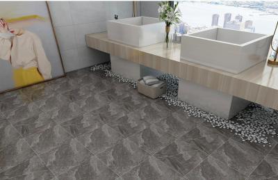 China Gray Antibacterial Ceramic Rustic Tile 400x400mm Indoor Flooring for sale
